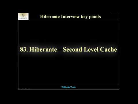 HB83. Hibernate - Second Level Cache - YouTube