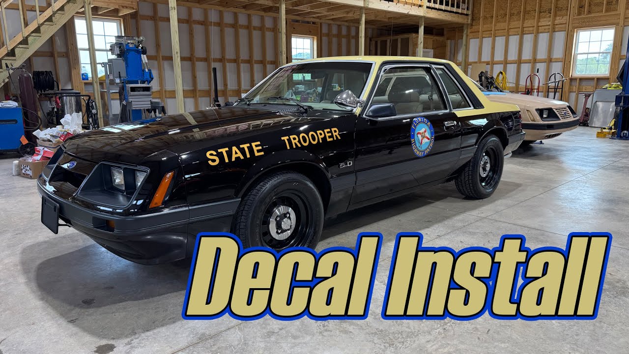 SSP Foxbody Florida Highway Patrol Decals Install - YouTube