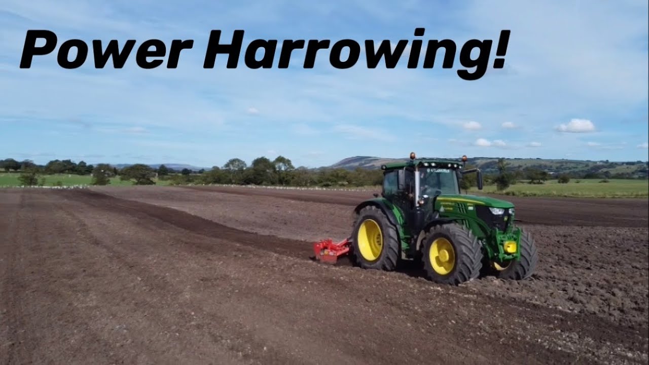 POWER HARROWING! : EDENFIELD FARMS - YouTube