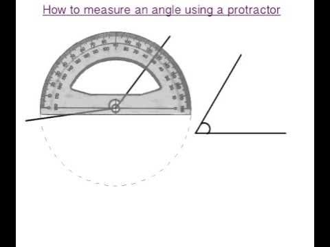 How to measure angles using a protractor - why does it have two sets of ...