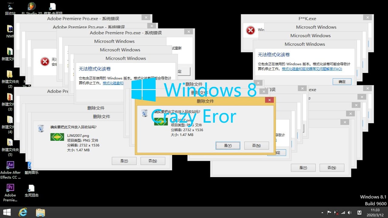 Windows 8.1 Crazy Error - YouTube
