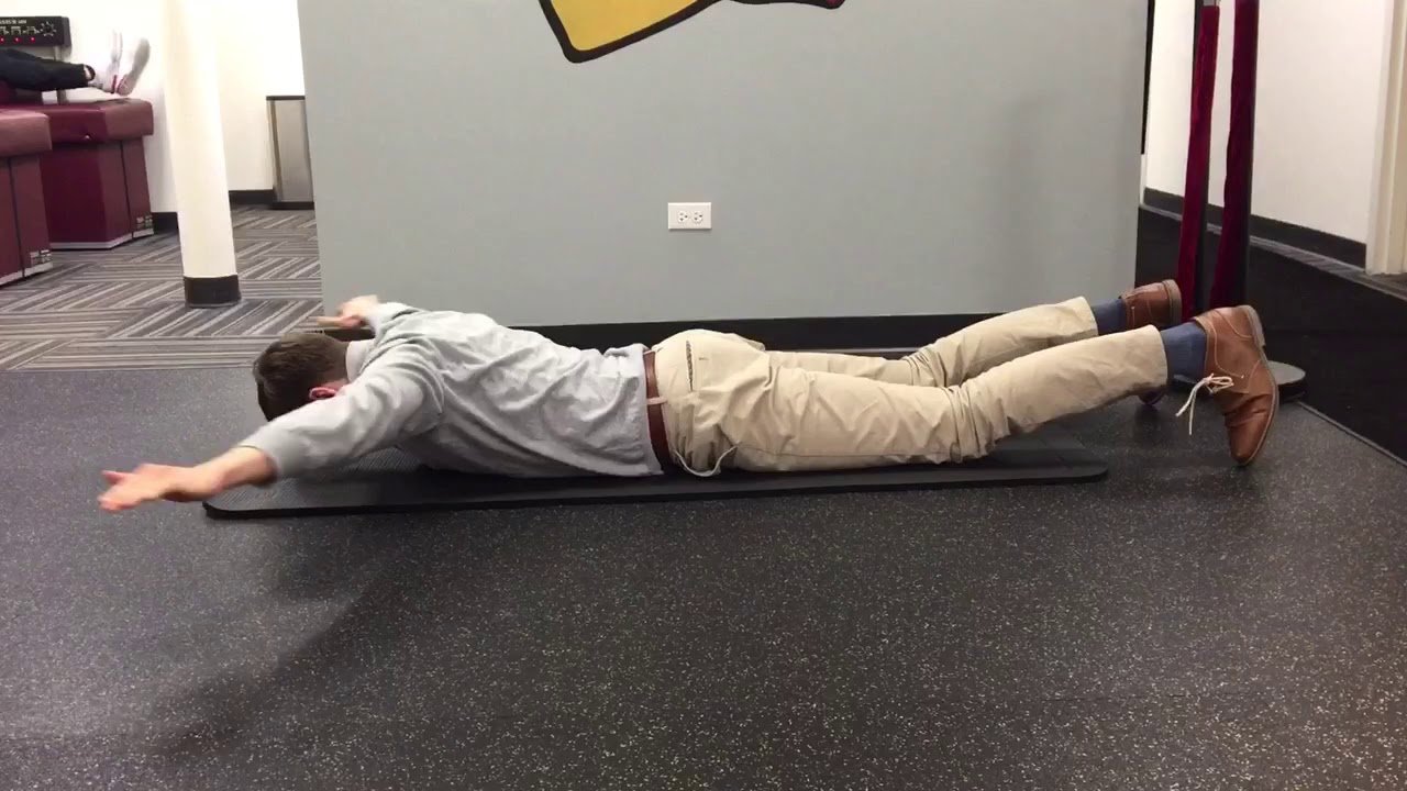 Reverse Snow Angel | Exercise Of The Week | Advanced Spine & Sports ...
