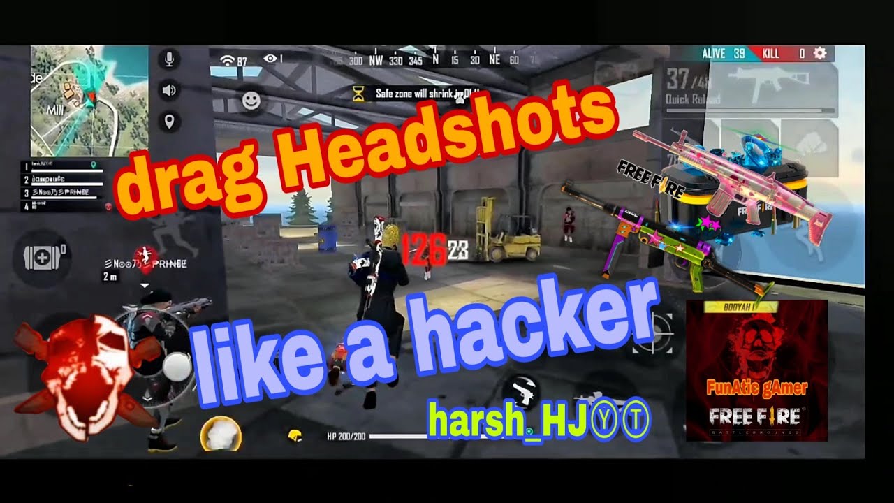 drag Headshots like a hacker|| like raistar || secret reveal ...