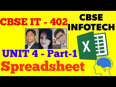 CBSE Class X Spreadsheet- IT 402 (Part-1) - YouTube