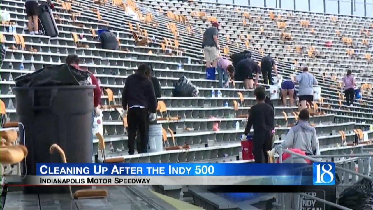 Cleaning Up After the Indy 500 - YouTube