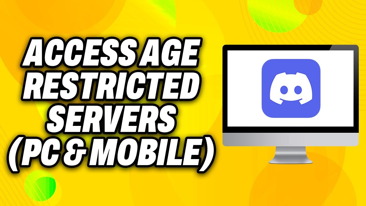 How To Access Age Restricted Discord Servers PC & Mobile (2025) - Quick Fix - YouTube