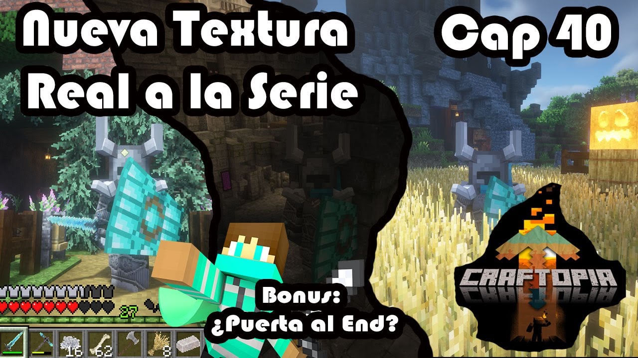 NUEVA TEXTURA REAL EN CRAFTOPIA!!💀 | SERIE DE +100 MODS | CrafTopia #40 ...