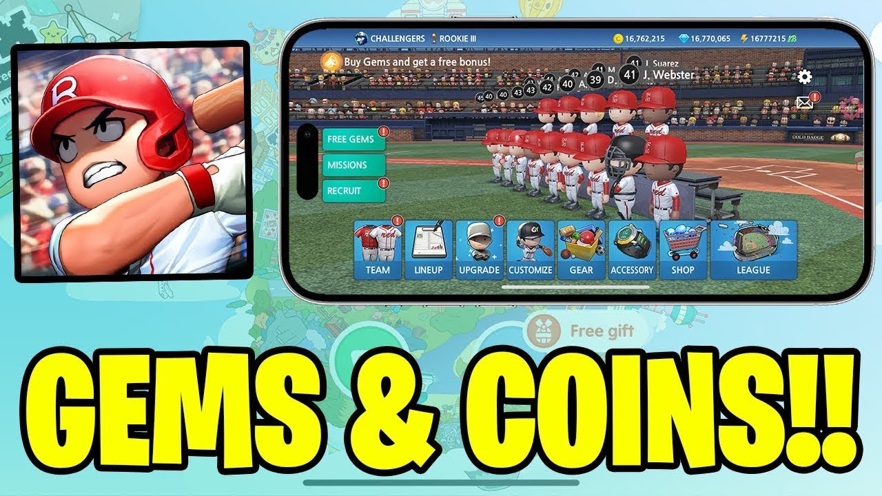 best way to Get Free Gems in Baseball 9 2024 - YouTube