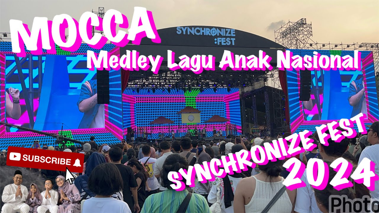 MOCCA - Medley Lagu Anak Nasional live at Synchronize fest 2024 ...