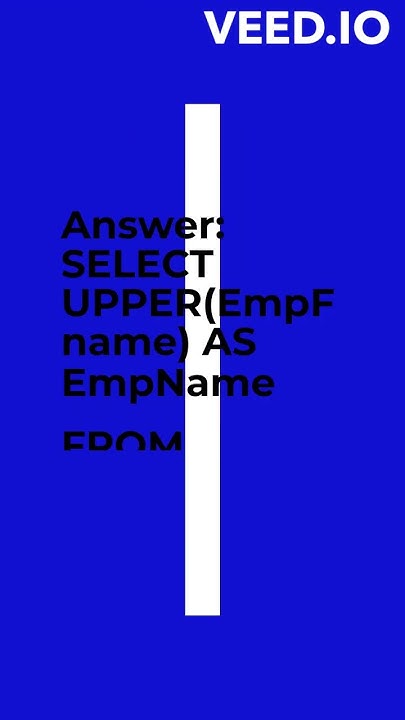 Fetch Column In Upper Case Viralshort Shorts Learning Sqlserver Sqlserver Sqlcourse Coder