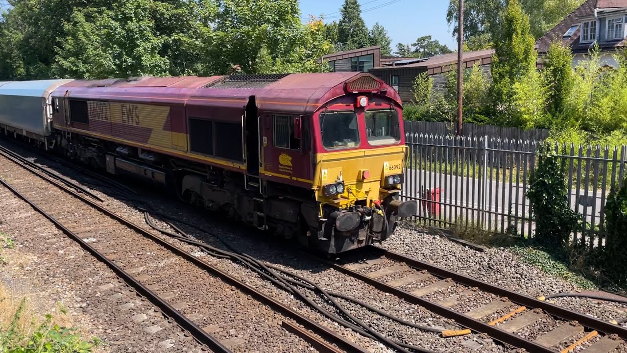 Class 66 | 66092 | DB Cargo UK - EWS Livery - YouTube