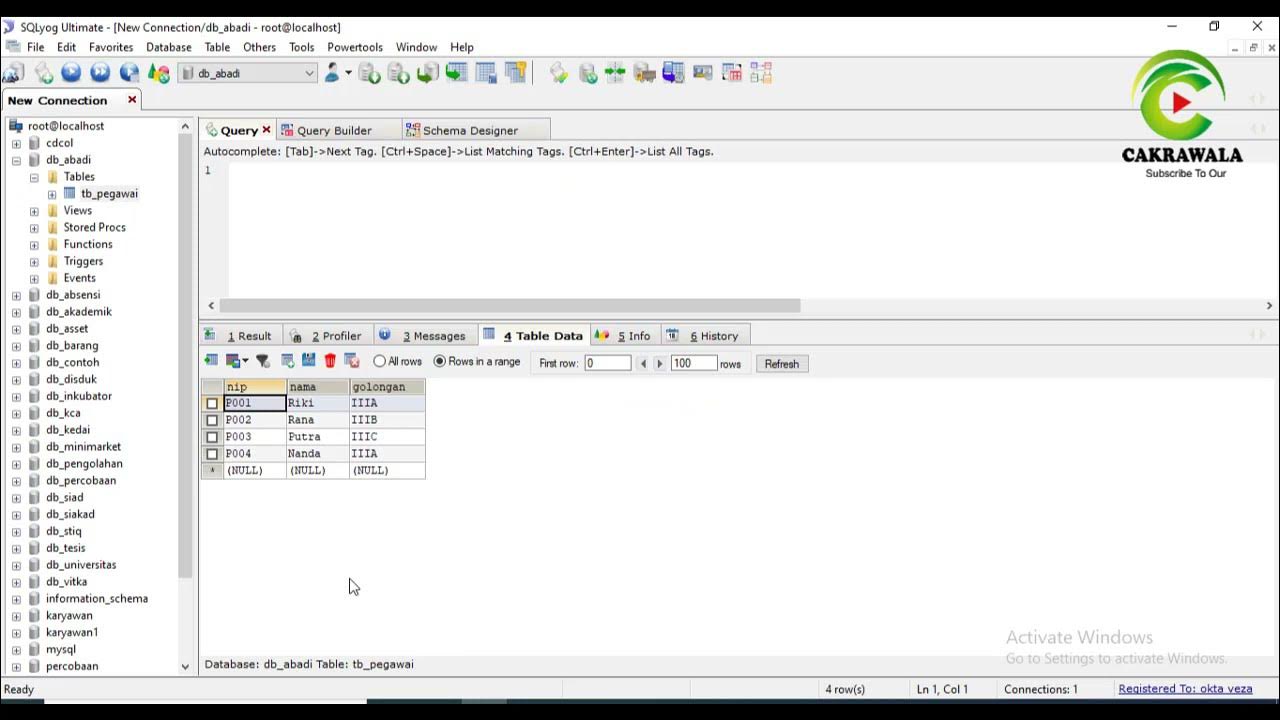Part - 5. Program untuk memperbaharui Data dengan Fungsi Update pada ...