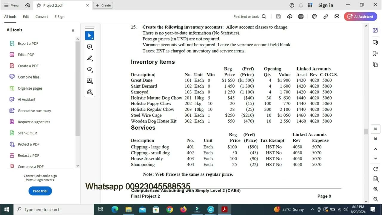 How to add inventory item in Sage 50 2021 - YouTube