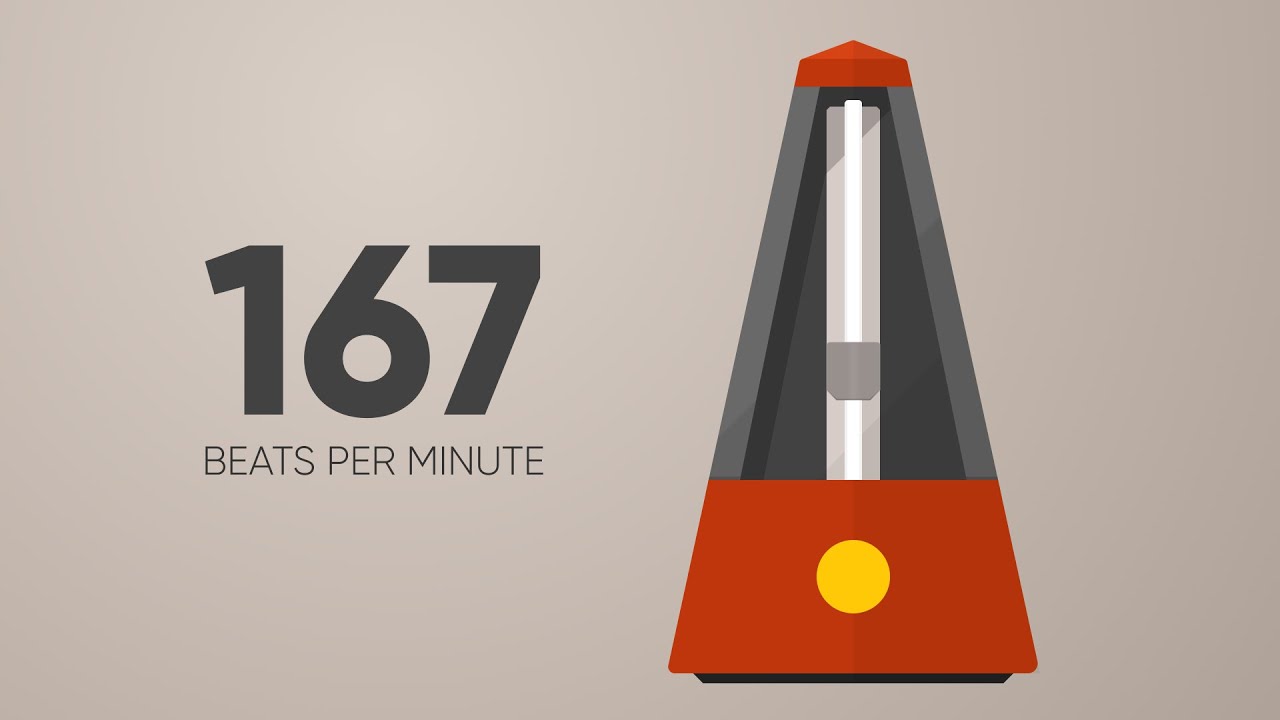 167 BPM Metronome - YouTube
