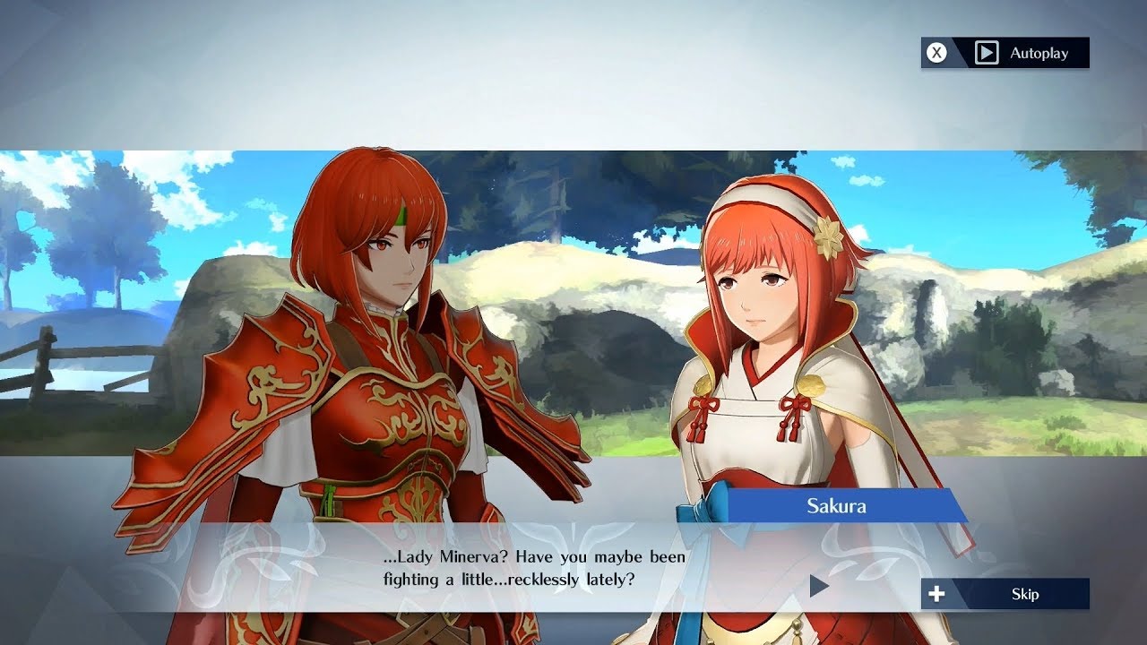 Fire Emblem Warriors - Minerva & Sakura Support Conversation - YouTube