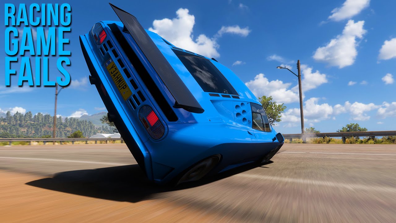 RACING GAME FAILS #8 | Funny & Random Moments - YouTube