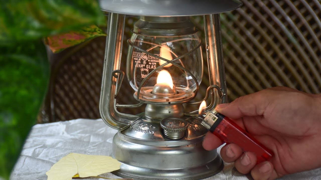 How to Light up the Oil Lantern - YouTube