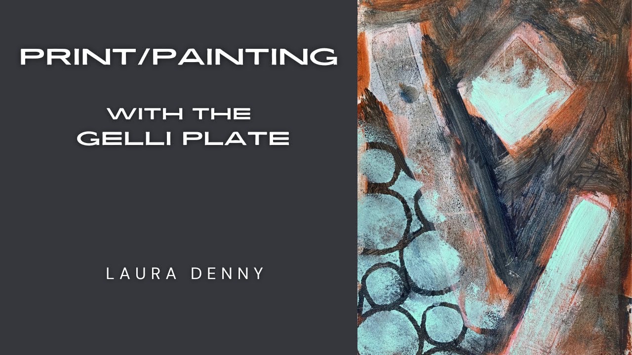 Abstract Print Painting with the Gelli Plate - YouTube