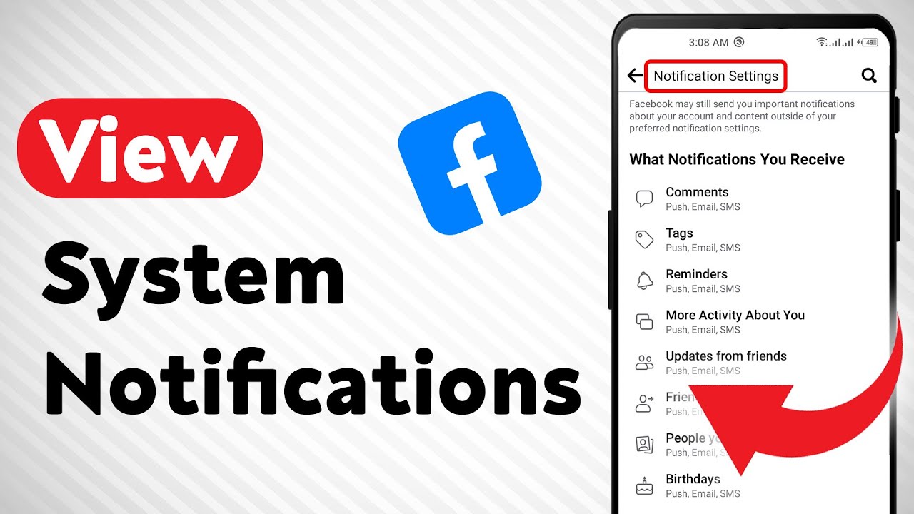 How to View System Notifications on Facebook (Updated) - YouTube