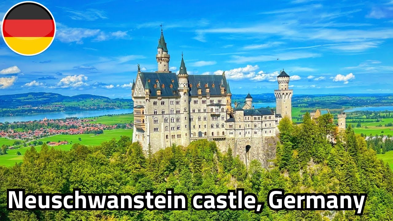 Neuschwanstein castle, Germany, walking tour 4K - discover the real ...