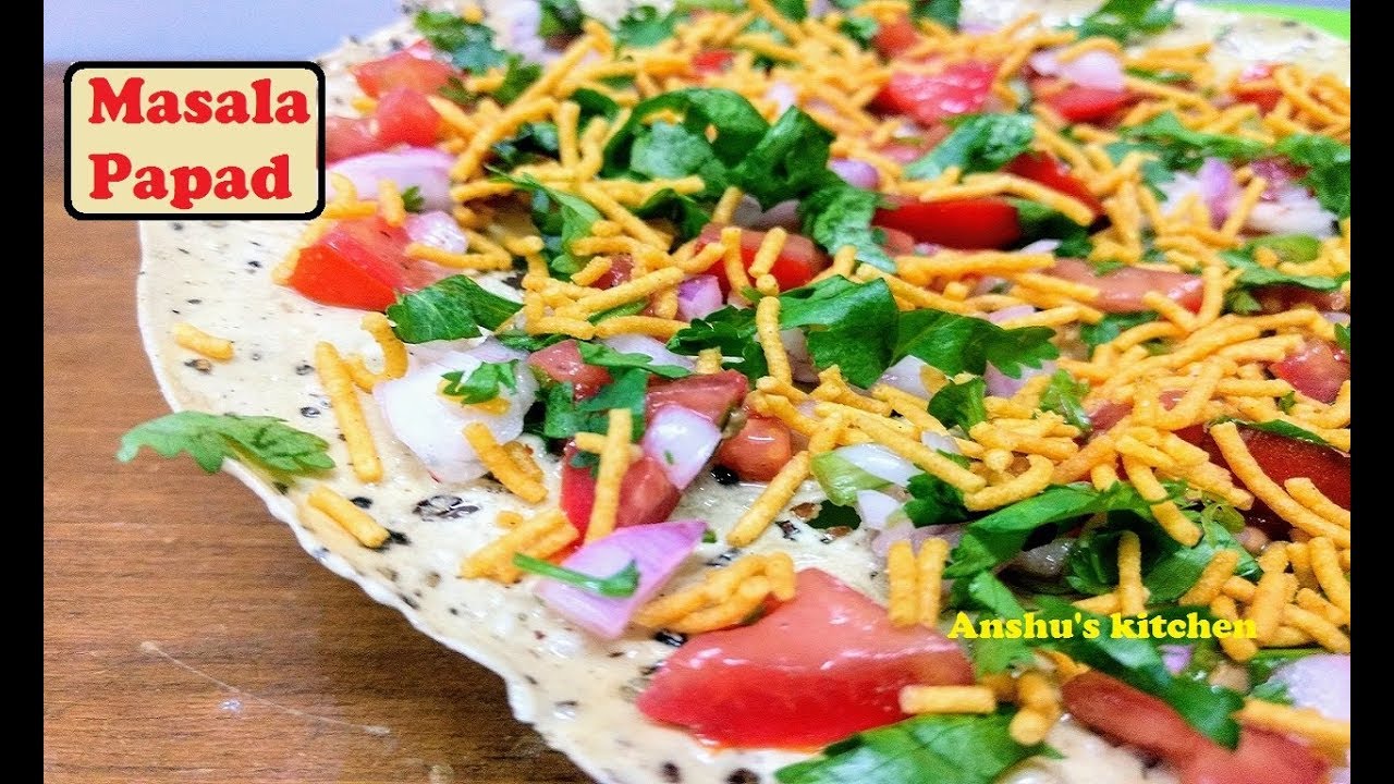 Restaurant style Masala Papad | Masala Papad Recipe | Easy & Quick ...