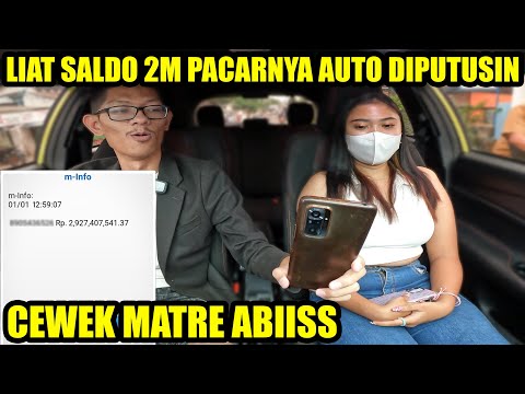 Tes Kesetiaan Cewek Matre, Liat Saldo Gw 2 Milyar Pacarnya Auto Di Putusin | Bro Omen