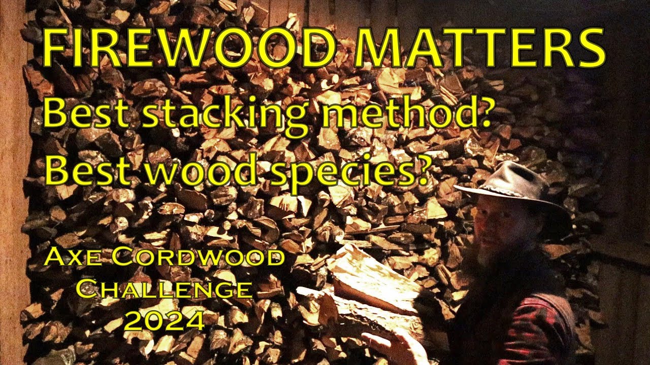 How I prepare for winter! Different stacking methods and wood species ...