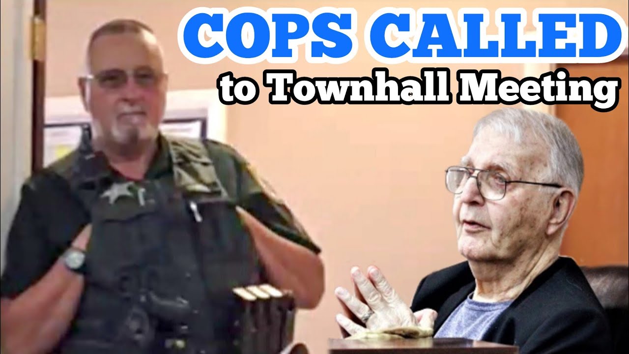 COPS CALLED TO TOWN HALL MEETING - YouTube