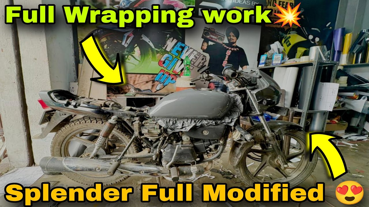 Splendor Modified || Full Wrapping😱 * price ?? * || - YouTube