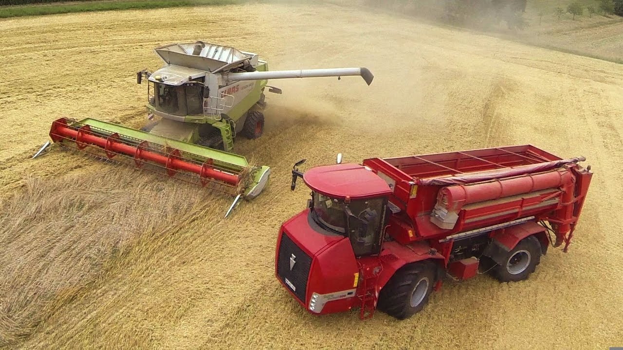 Holmer Terra Variant 600 + Lexion 600 TT in der Roggenernte - YouTube