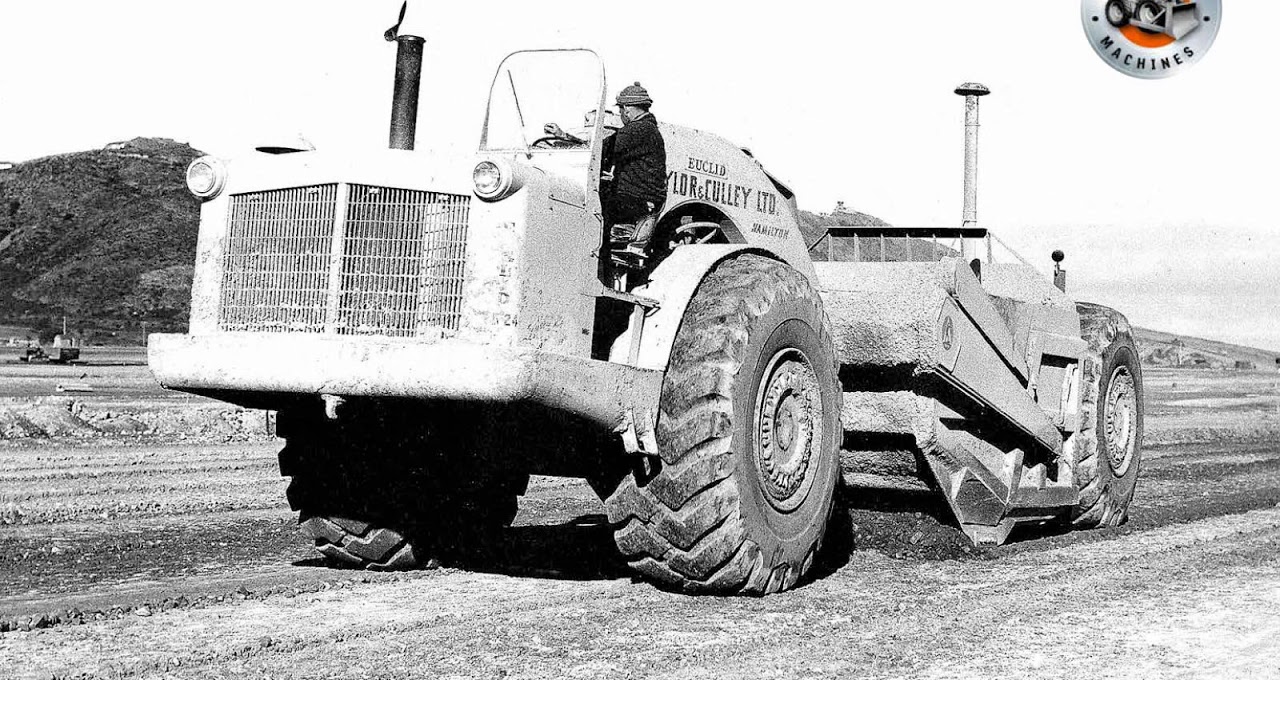 Classic Machines: Euclid's TS-24 scraper - YouTube