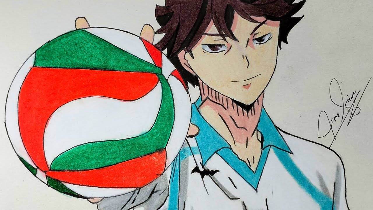 Drawing Toru Oikawa| Haikyuu| Anime Drawing - YouTube