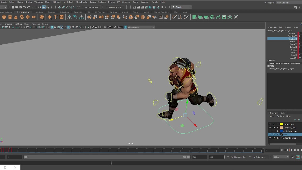 Maya 2019 Tutorial: How to Create a Run Cycle Part-5 - YouTube
