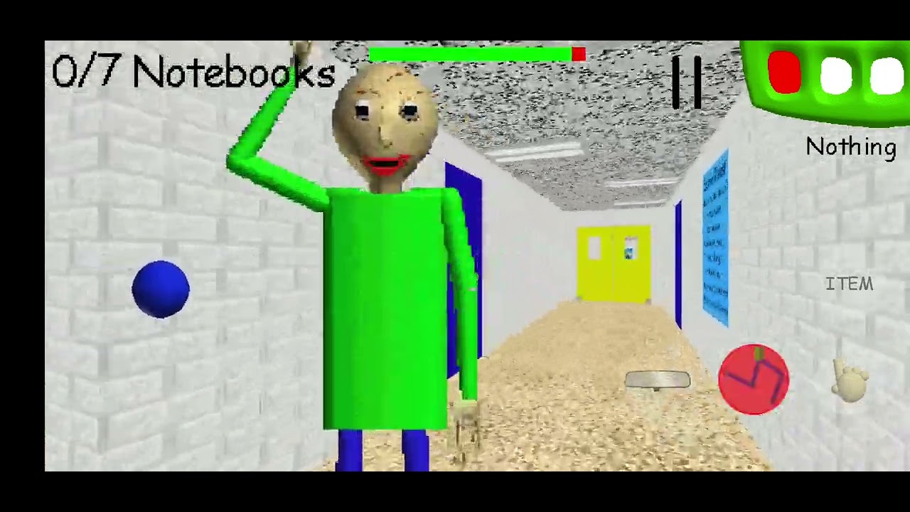 baldi basics game (its my first time playing btw) - YouTube