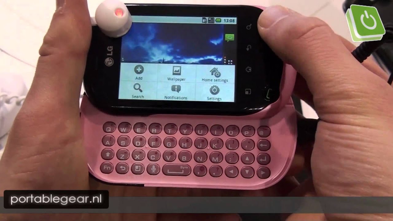 LG Optimus Chat (C550) hands-on - YouTube
