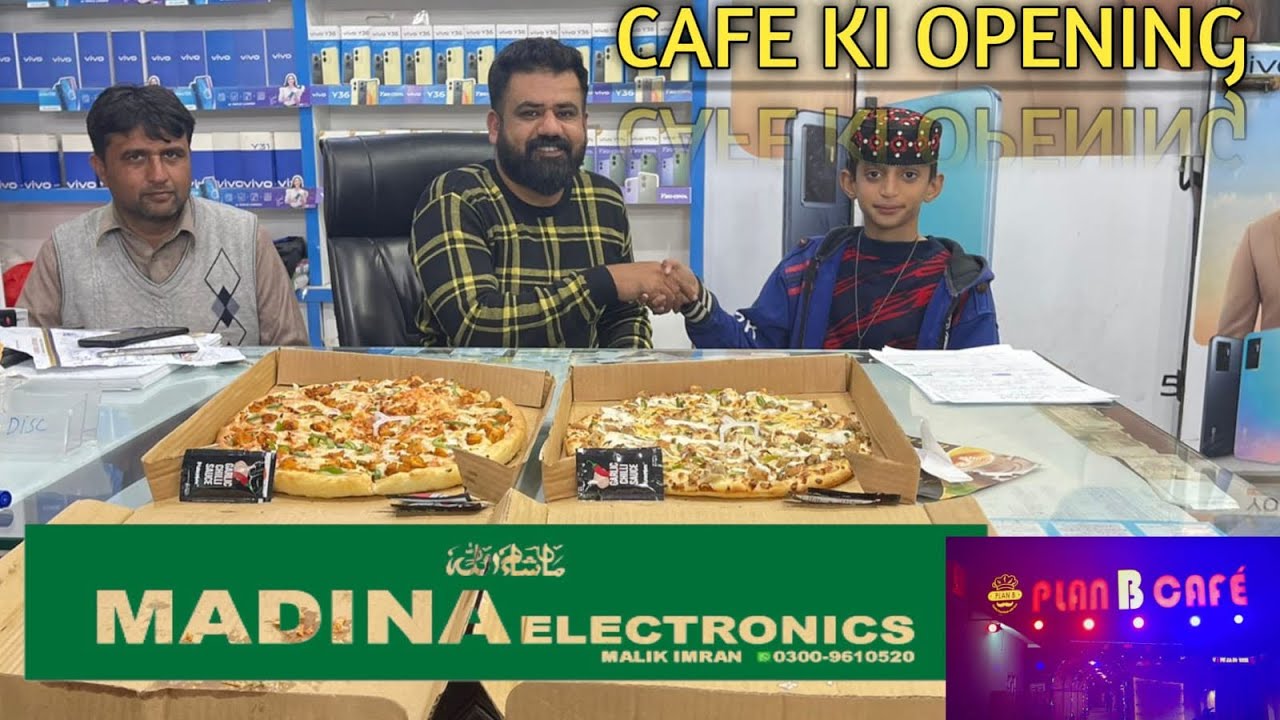 CAFE Ki Opening🤩 | Madina electronic Per Gai 😇 - YouTube