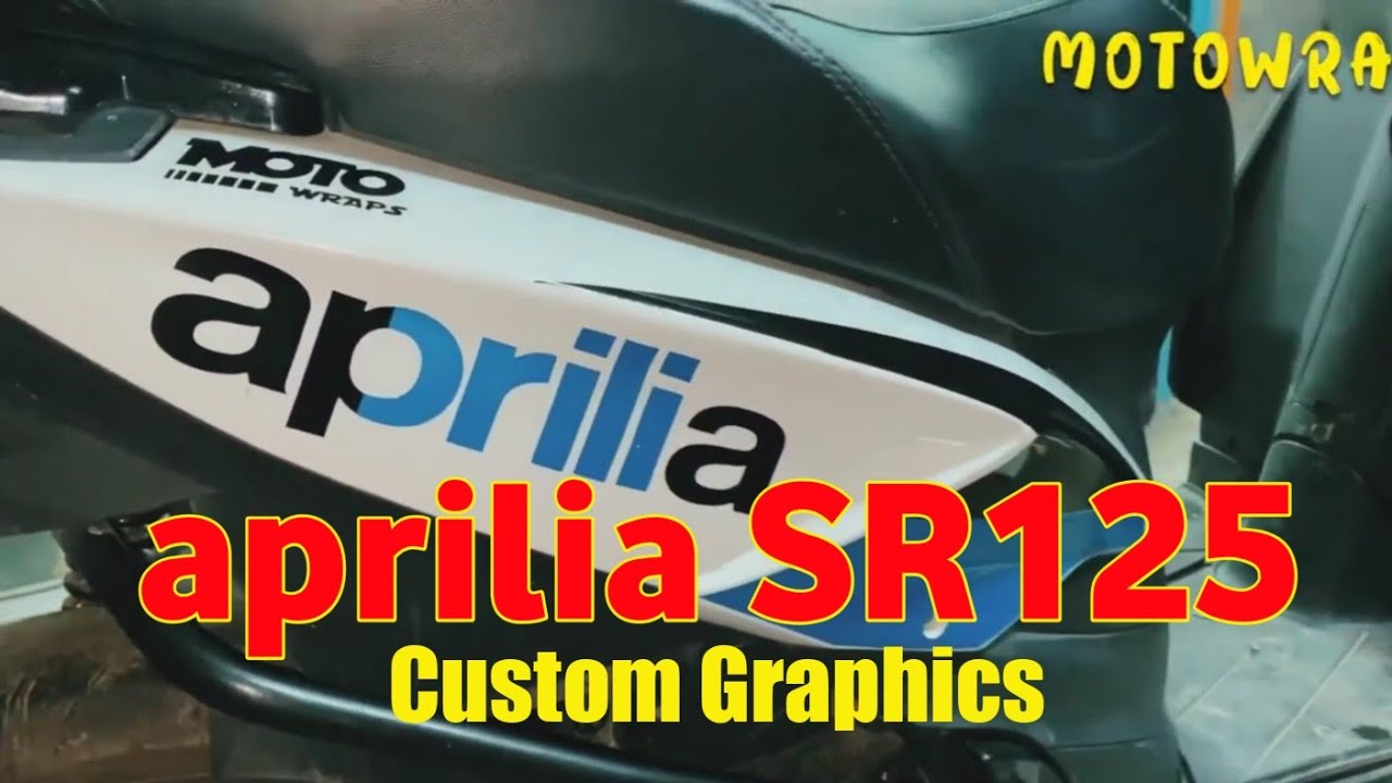 Ultimate wrap aprilia SR 125 || Custom Graphics || MotoWraps - YouTube