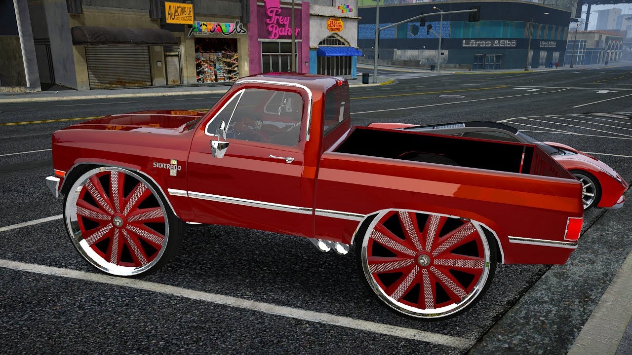 Chevrolet C10 on 32 inch DUB Floaters - GTA V MODS - YouTube