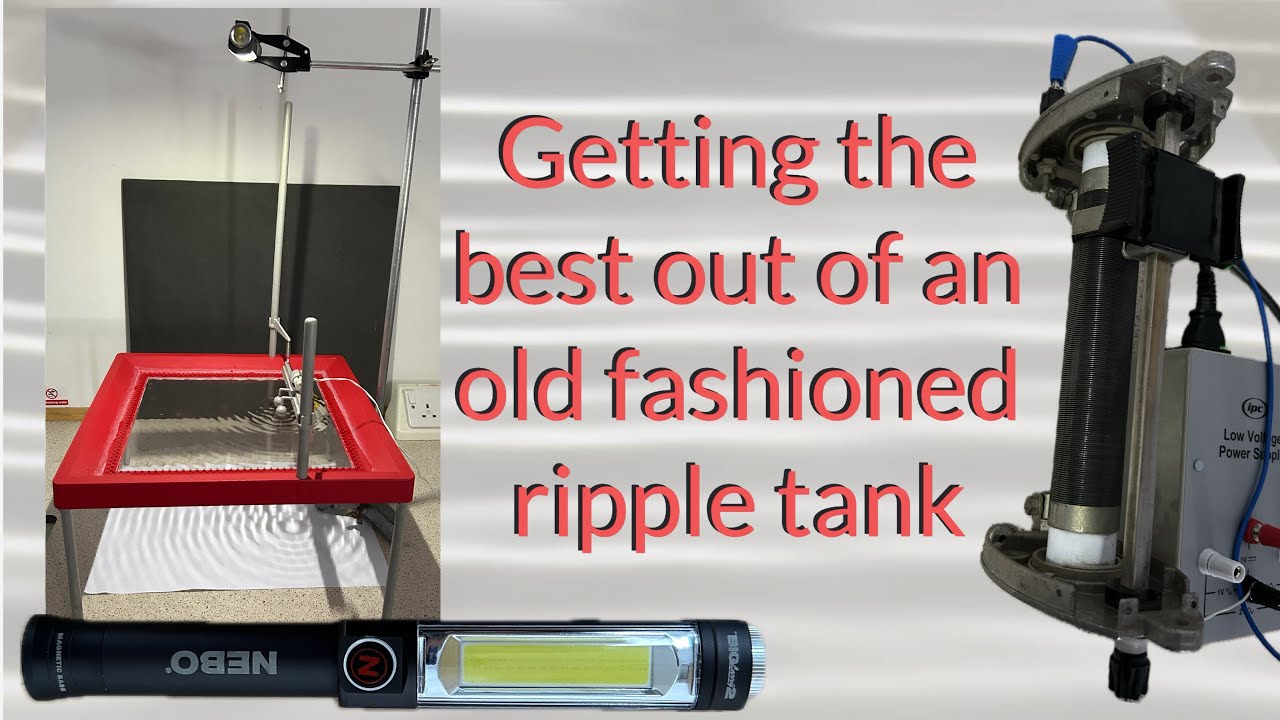 Getting the best out of an old fashioned ripple tank - YouTube