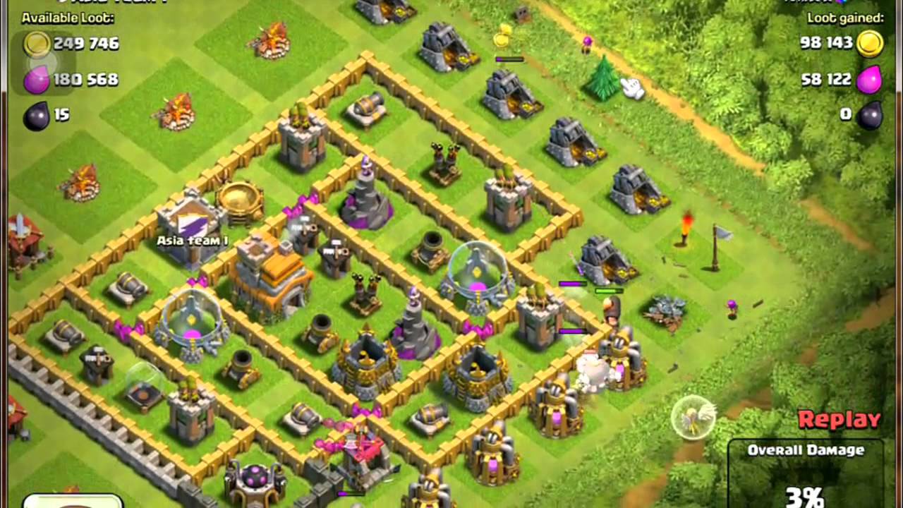 Clash of Clans Attacking Strategy - Fight for Resource 01 - YouTube