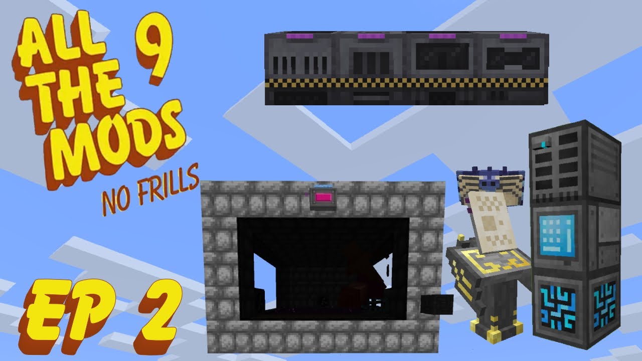 Minecraft ATM 9 No Frills | Storage Systems, Mob Farm, Machine Upgrades ...