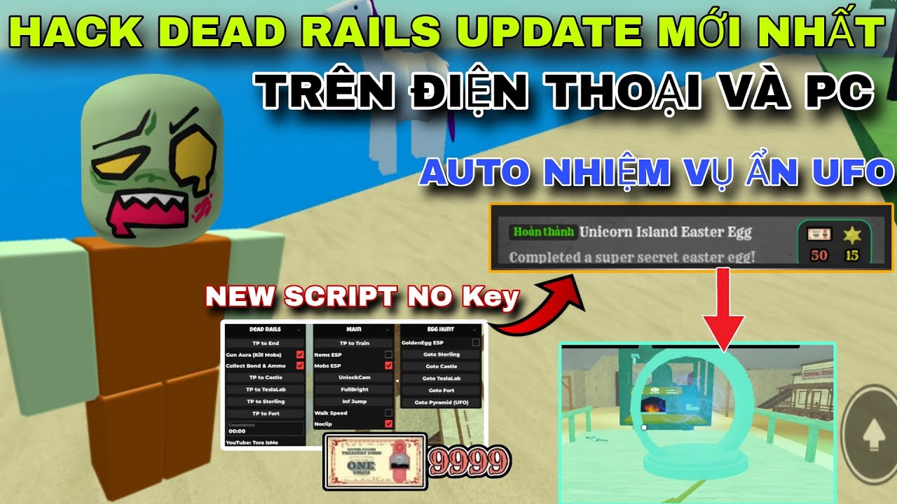 Cách Hack Dead Rails Update Mới Nhất | New Script Dead Rails Bo Key ...
