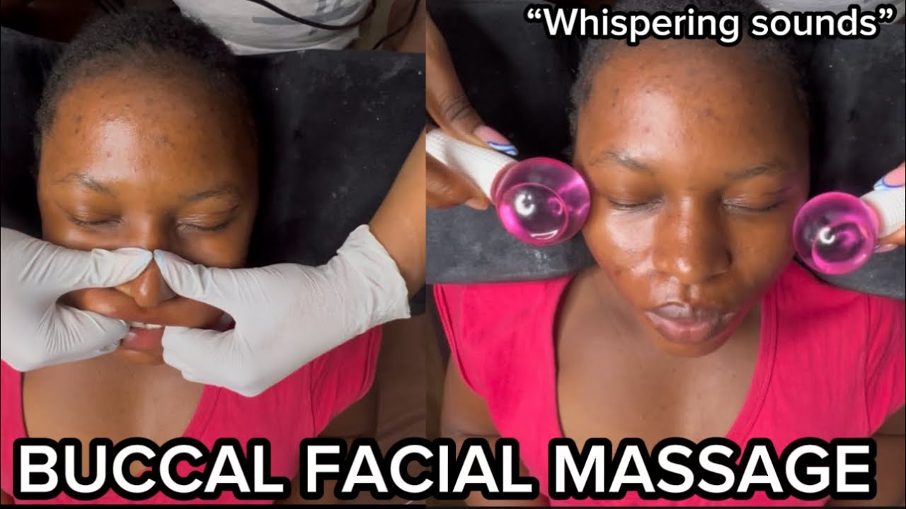 ASMR:BUCCAL FACIAL MASSAGE WITH GLOVES ,INTENSE MOUTH SOUNDS ,CIRCULAR ...