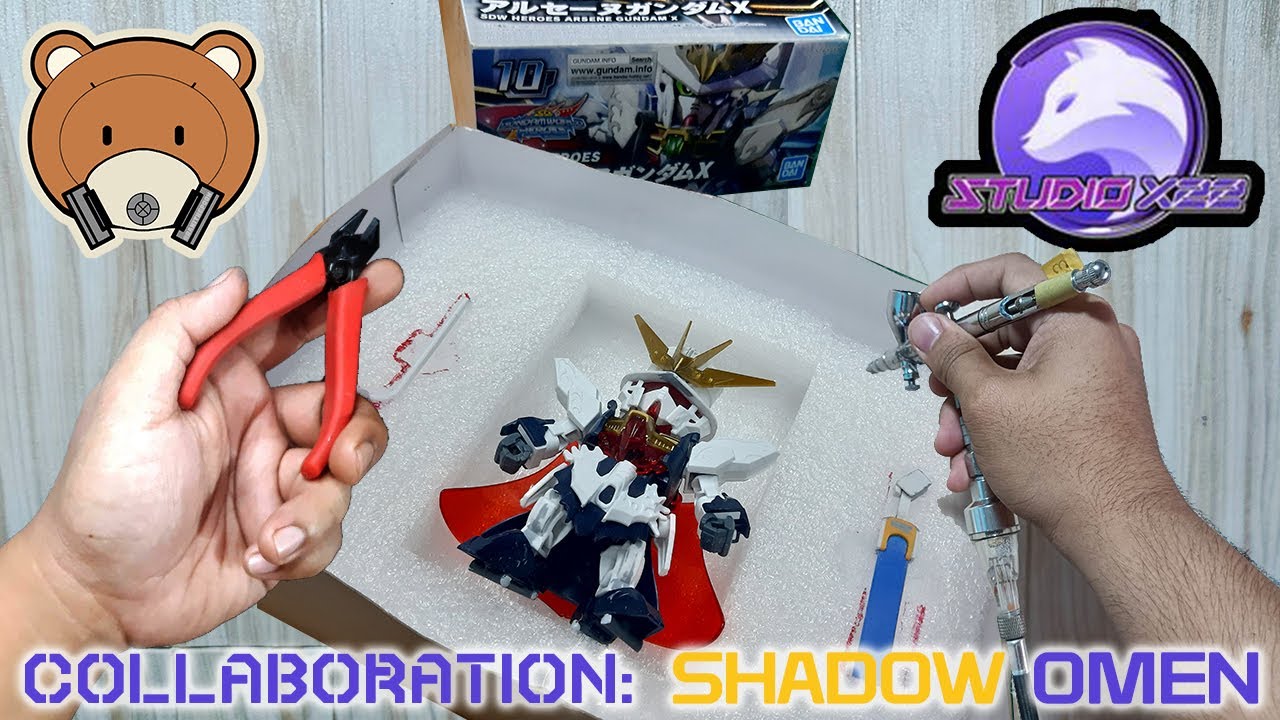 I customized an SD Gunpla! | SD Arsene Gundam X - YouTube