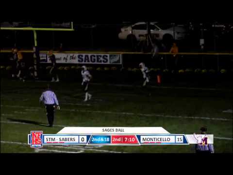 Monticello #5 Clay Becker 94yd TD Pass - YouTube
