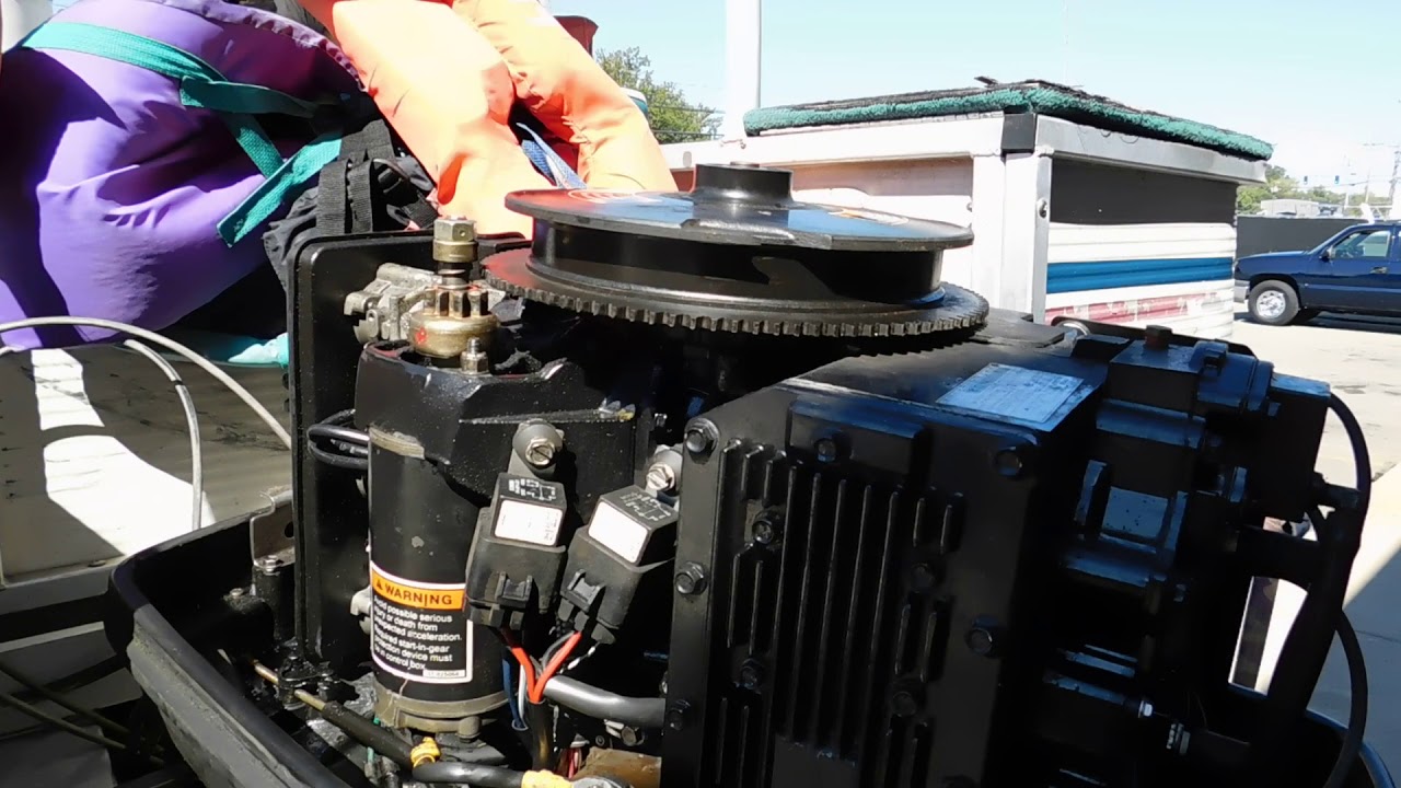 Final running video of a Force Motor with a new used starter 8-30-17 ...