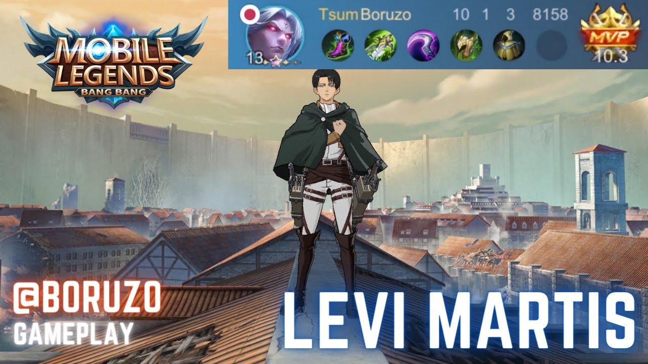 [Mobile Legends] Martis new AoT Levi skin! - YouTube