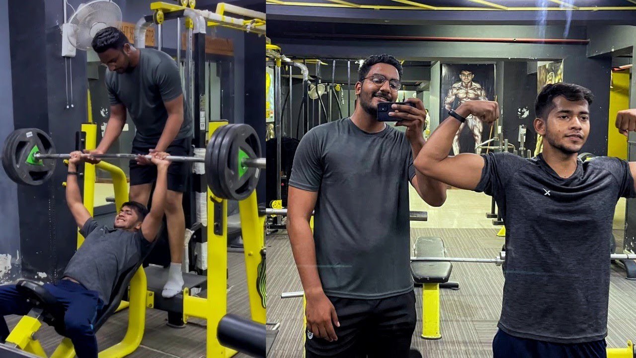 Chest & Shoulder Workout with My Subscriber | Fitness Duo - YouTube