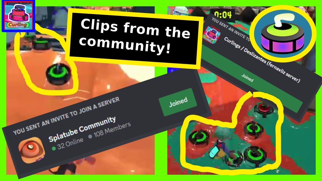 Community curling bomb bombtage (Compilation from Splatube community ...