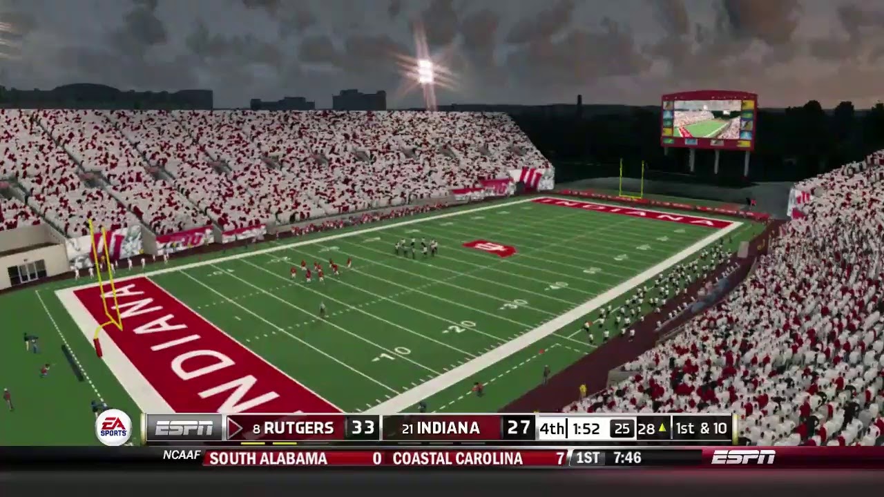 NCAA FOOTBALL 14 RUTGERS ONLINE DYNASTY YEAR 2 WEEK 11 AT INDIANA - YouTube